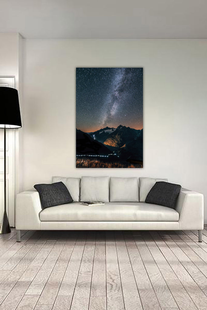 Les frontales du trail Photo de montagne